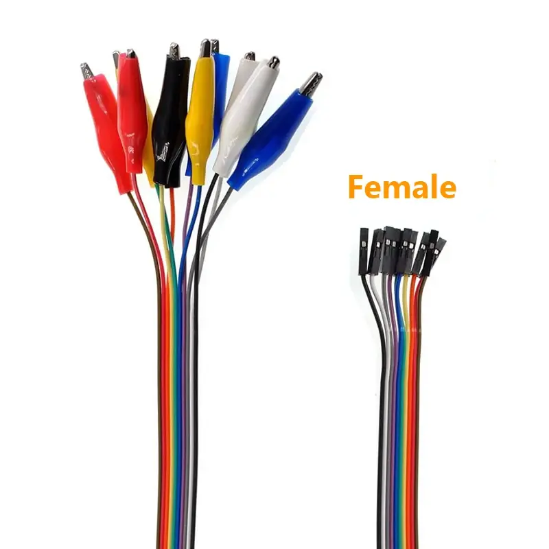 PH70 - 10pin Female Head to Crocodile Alligator Clip 30cm Long